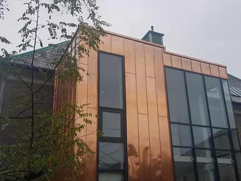 Classic Copper Cladding - Weather Seam